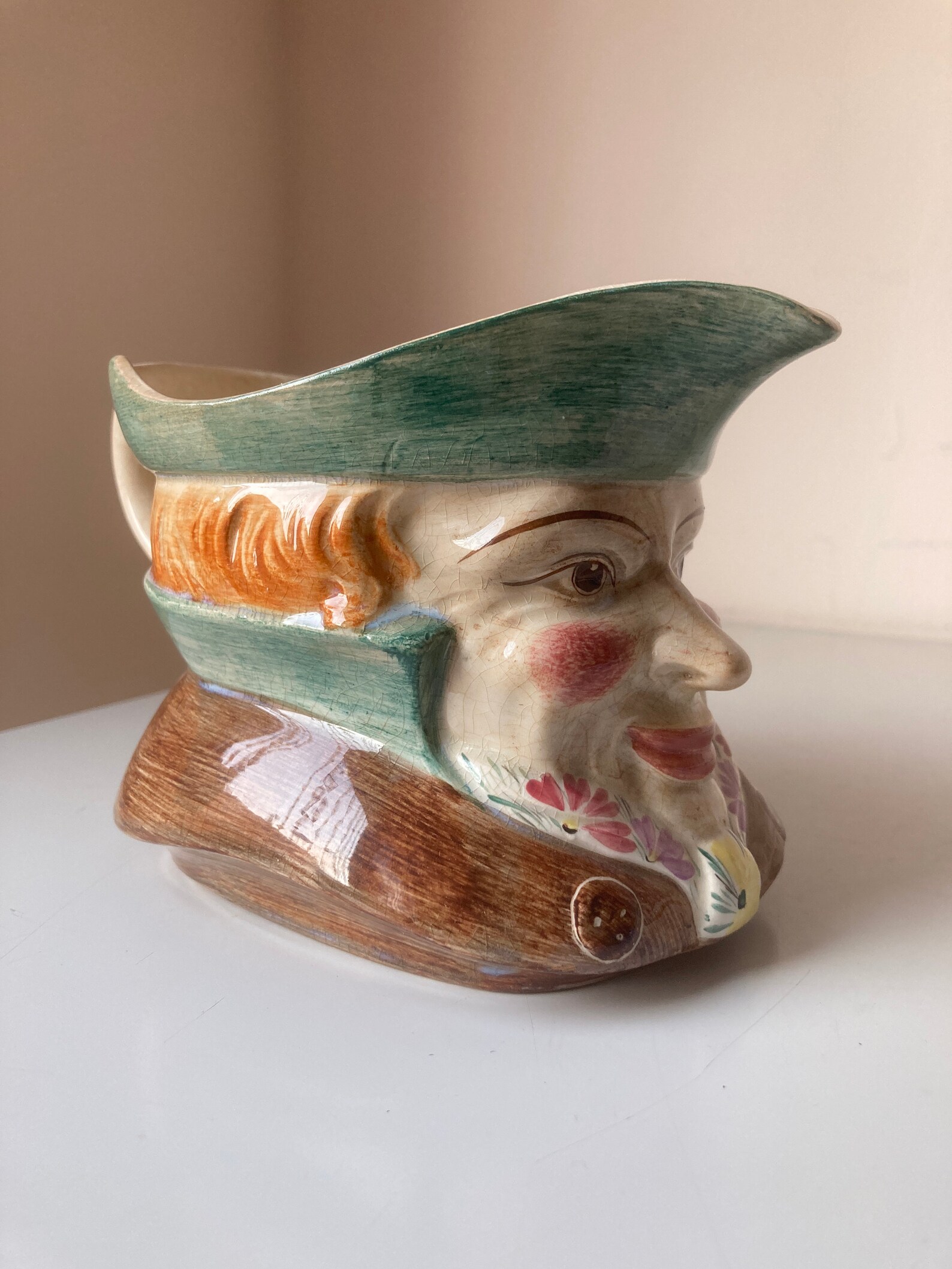 Keele St. Pottery Staffordshire England - Face Creamer/jug/pitcher KSP ...