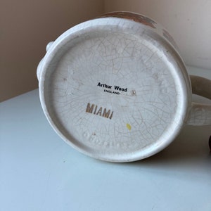 Vintage Arthur Wood “miami” Teapot – English China – Brown Lid Ceramic ...