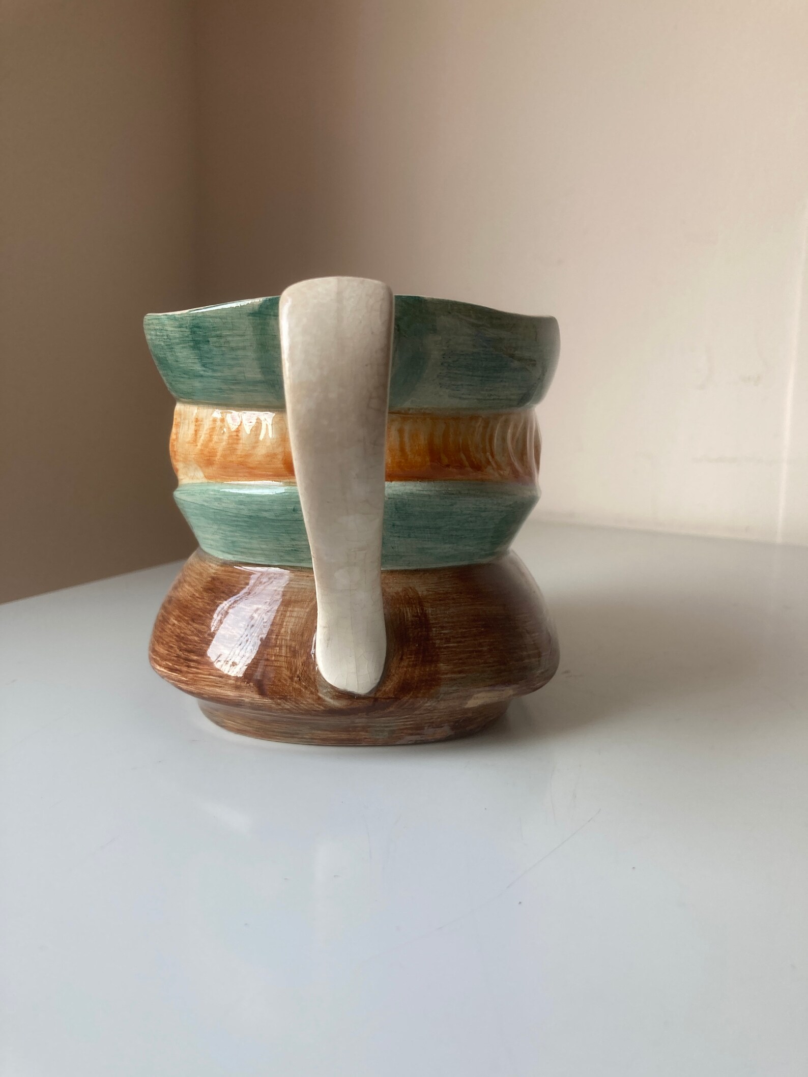 Keele St. Pottery Staffordshire England - Face Creamer/jug/pitcher KSP ...
