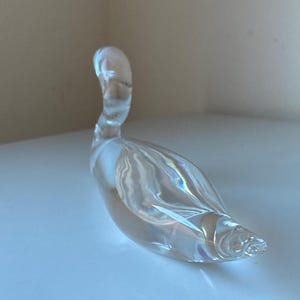 Signed Steuben Clear Crystal Shore Bird 8303 Art Glass Figurine ...