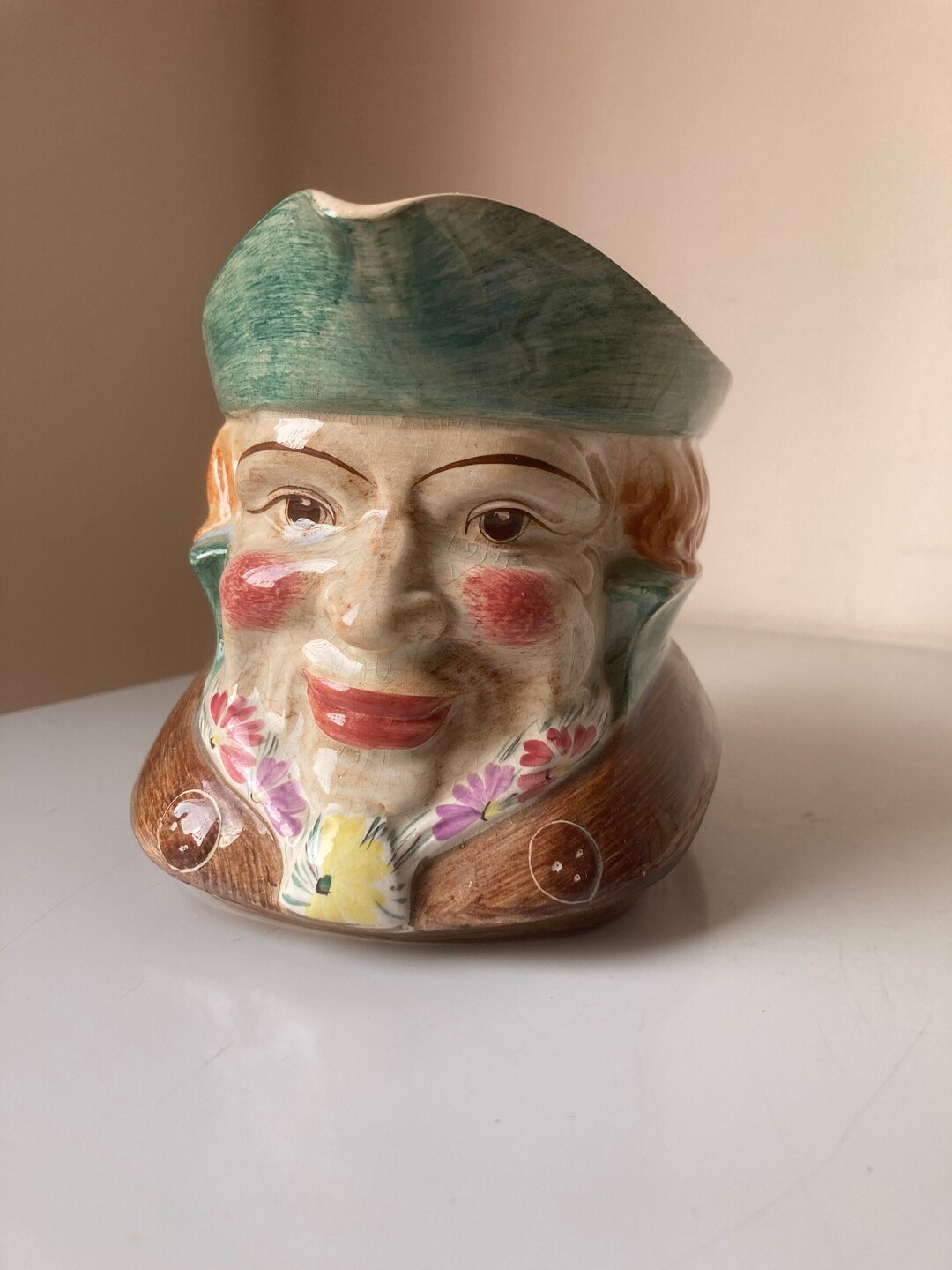 Keele St. Pottery Staffordshire England - Face Creamer/jug/pitcher KSP ...