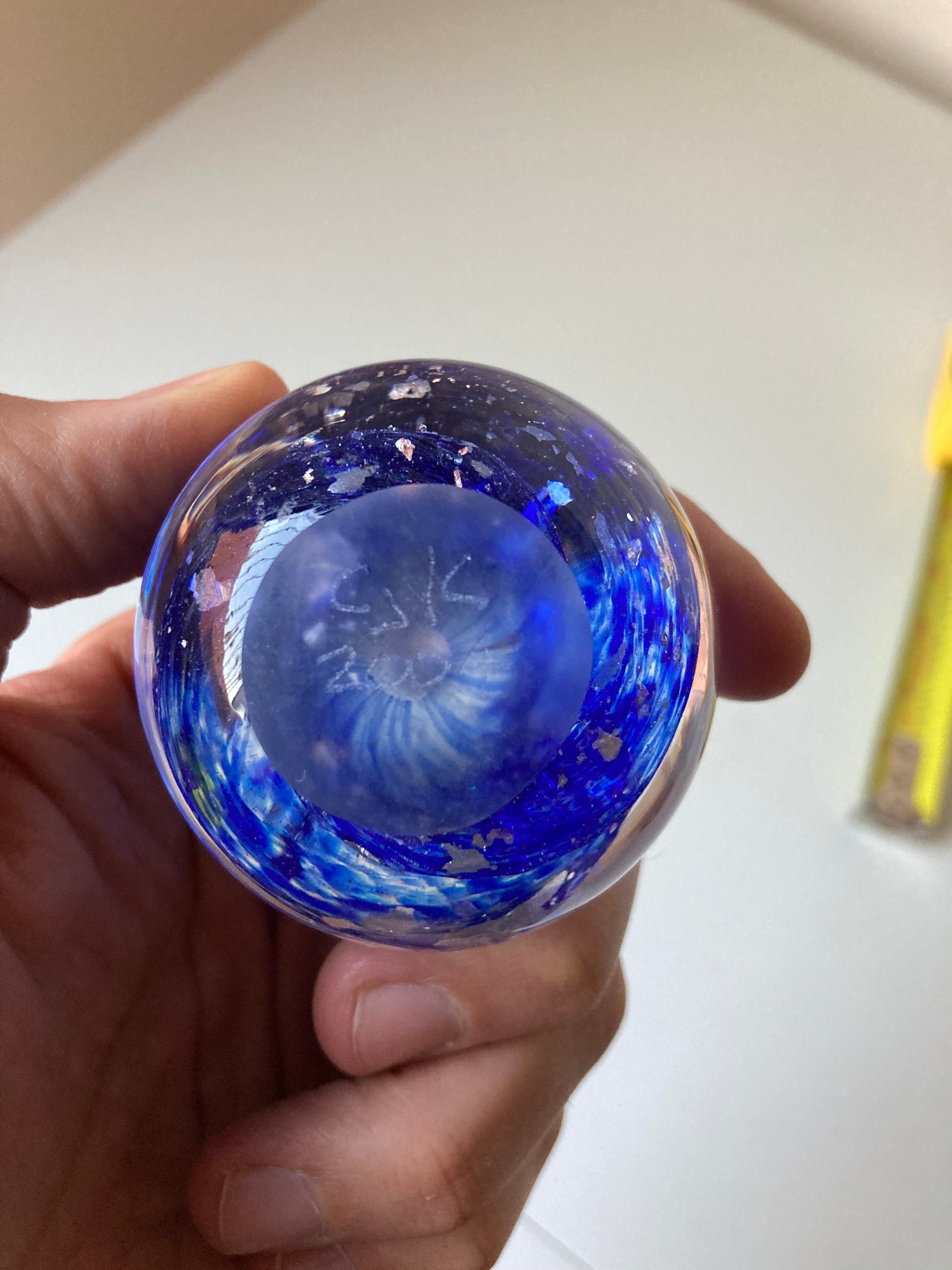 Charles Keeling Signed Art Glass Paperweight - Etsy