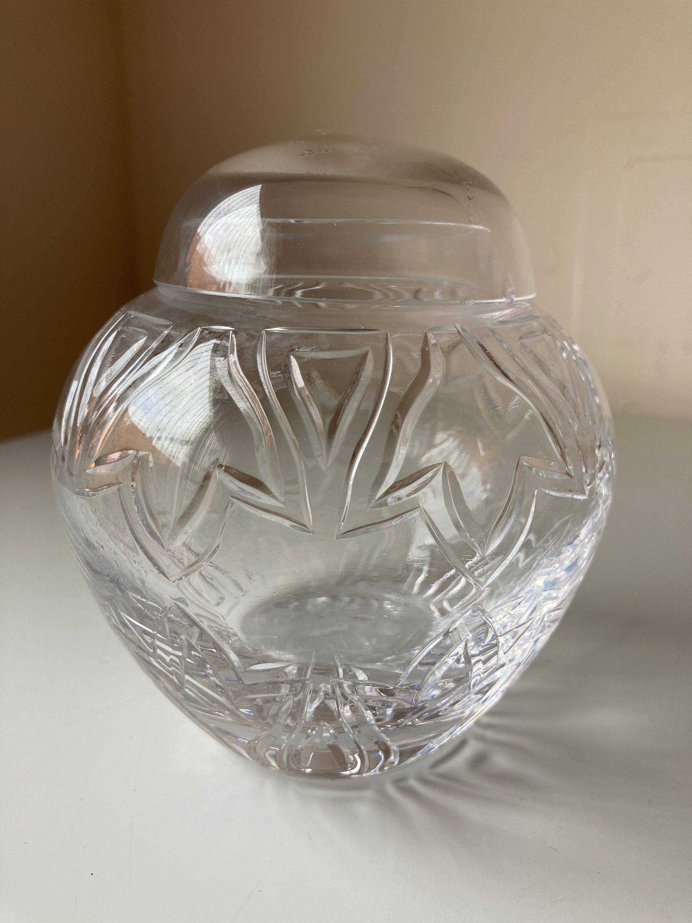 Rare Vintage Cartier Crystal Lidded Ginger Jar Vase - Etsy