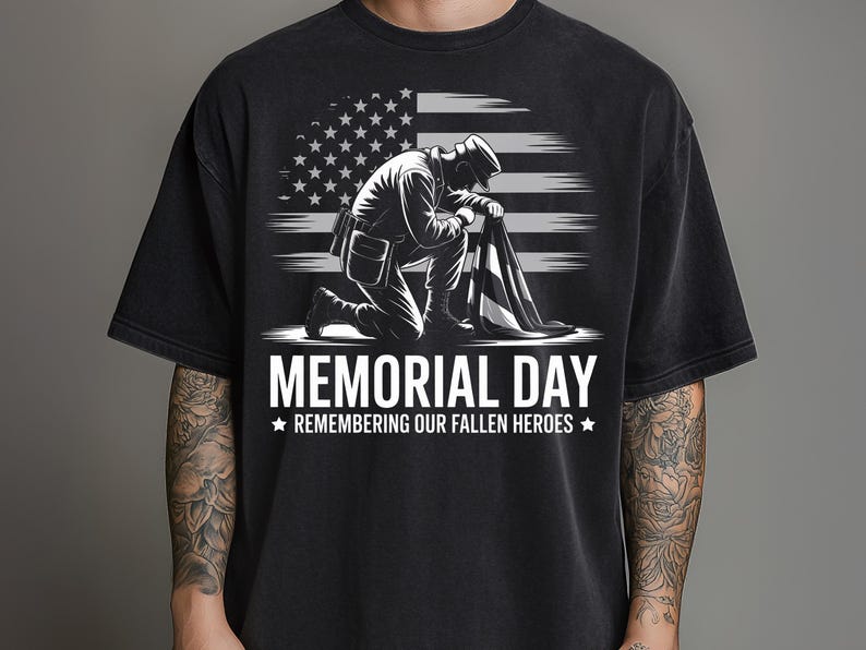 Memorial Day PNG Remembering Our Fallen Heroes Patriotic Soldier With ...