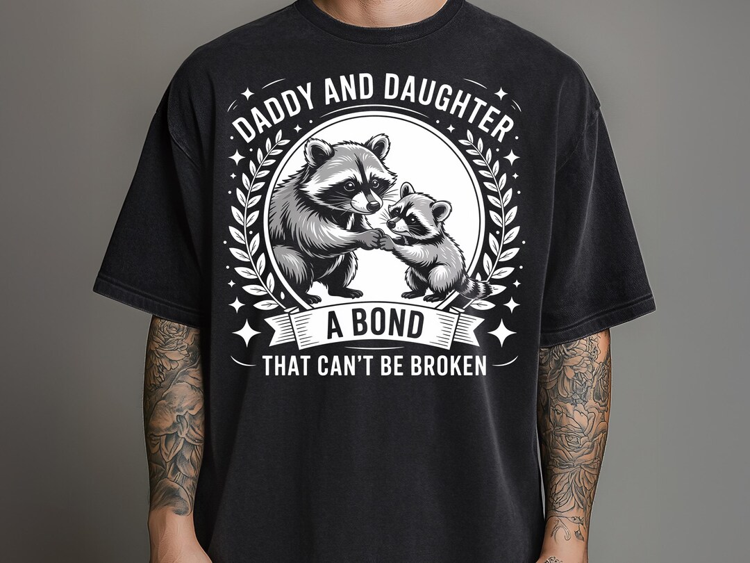Daddy and Daughter PNG A Bond That Cant Be Broken Cute Raccoon Family ...