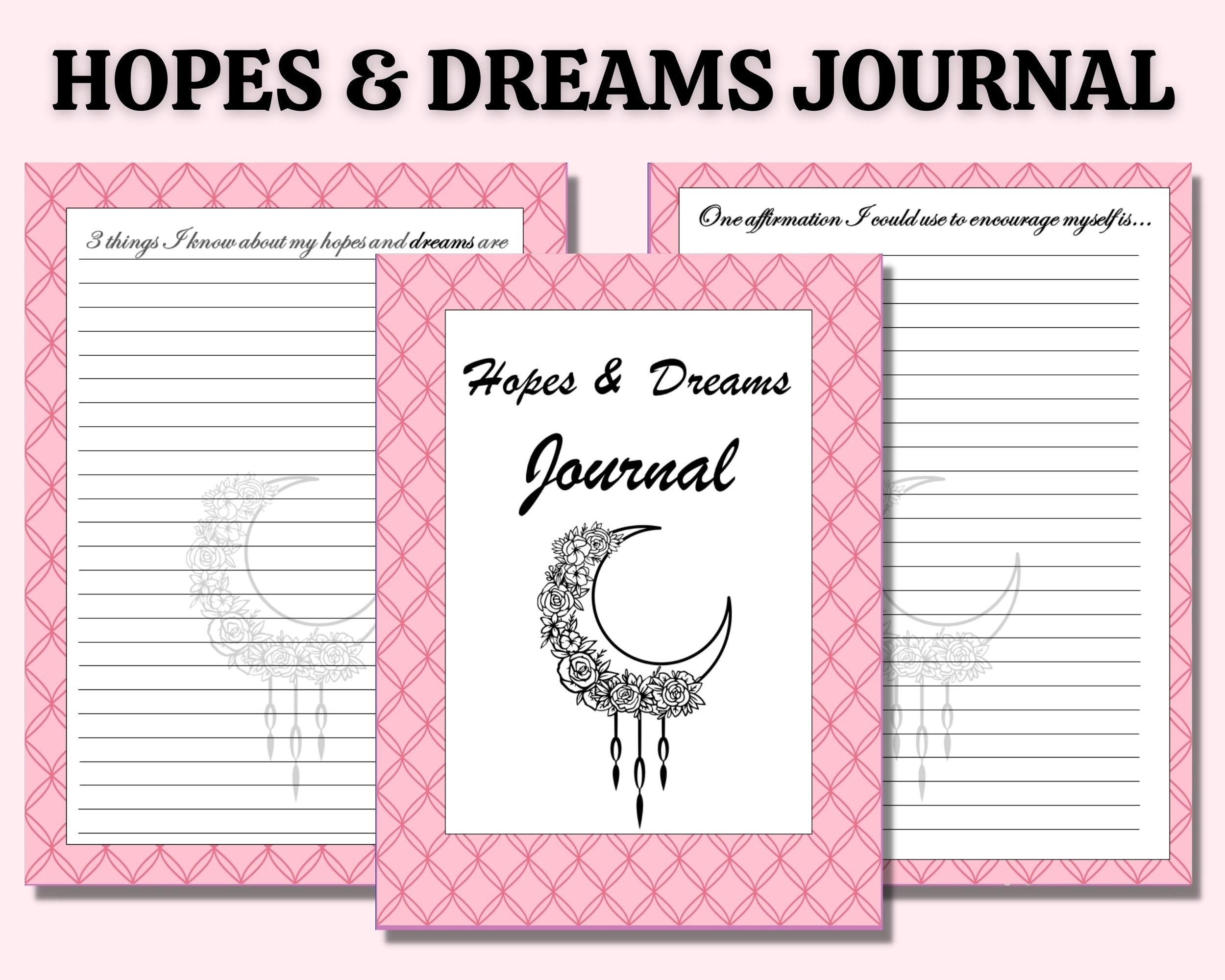 Hopes & Dreams Journal Printable - Printable Journal - Journal Prompts ...