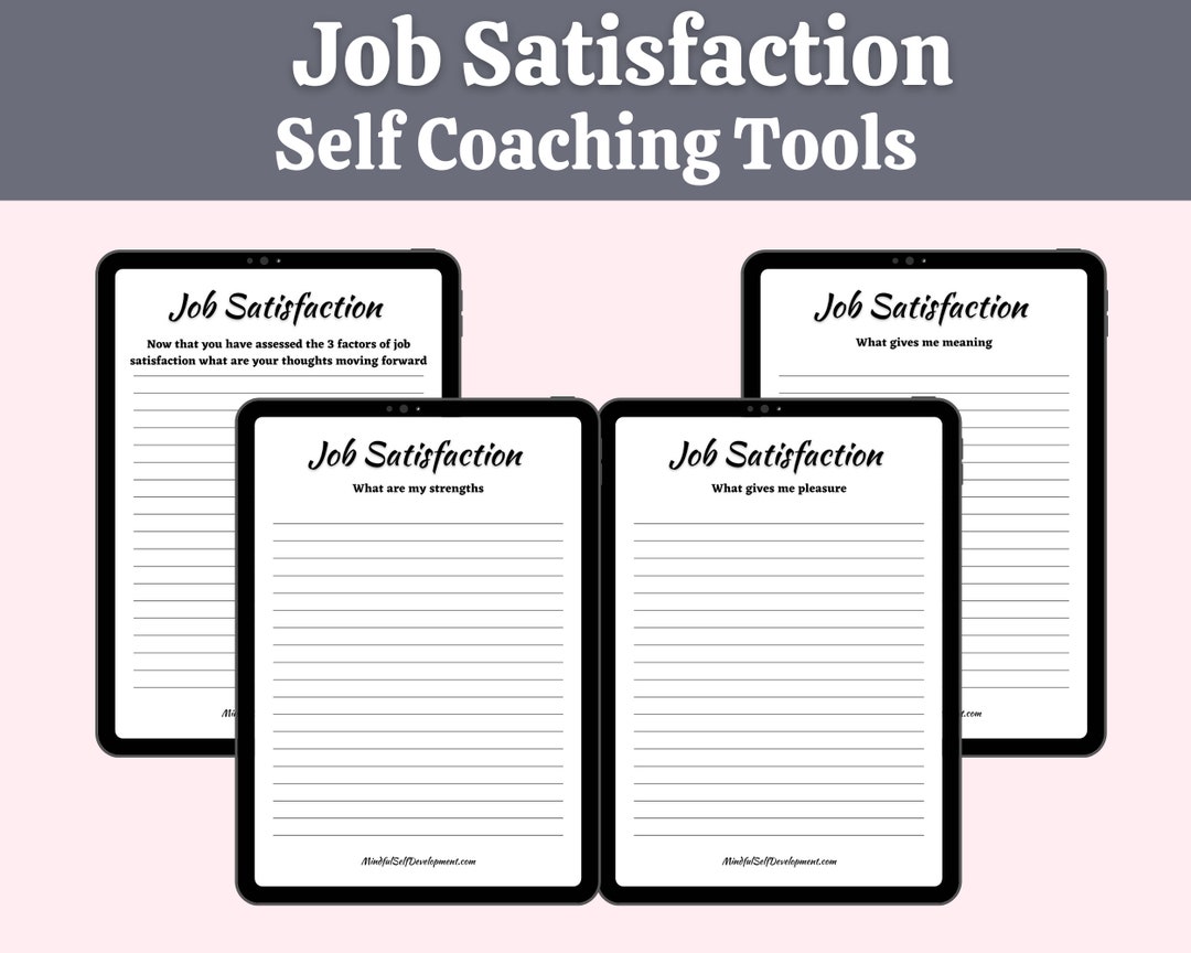Job Satisfaction Self Coaching Exercise - Etsy
