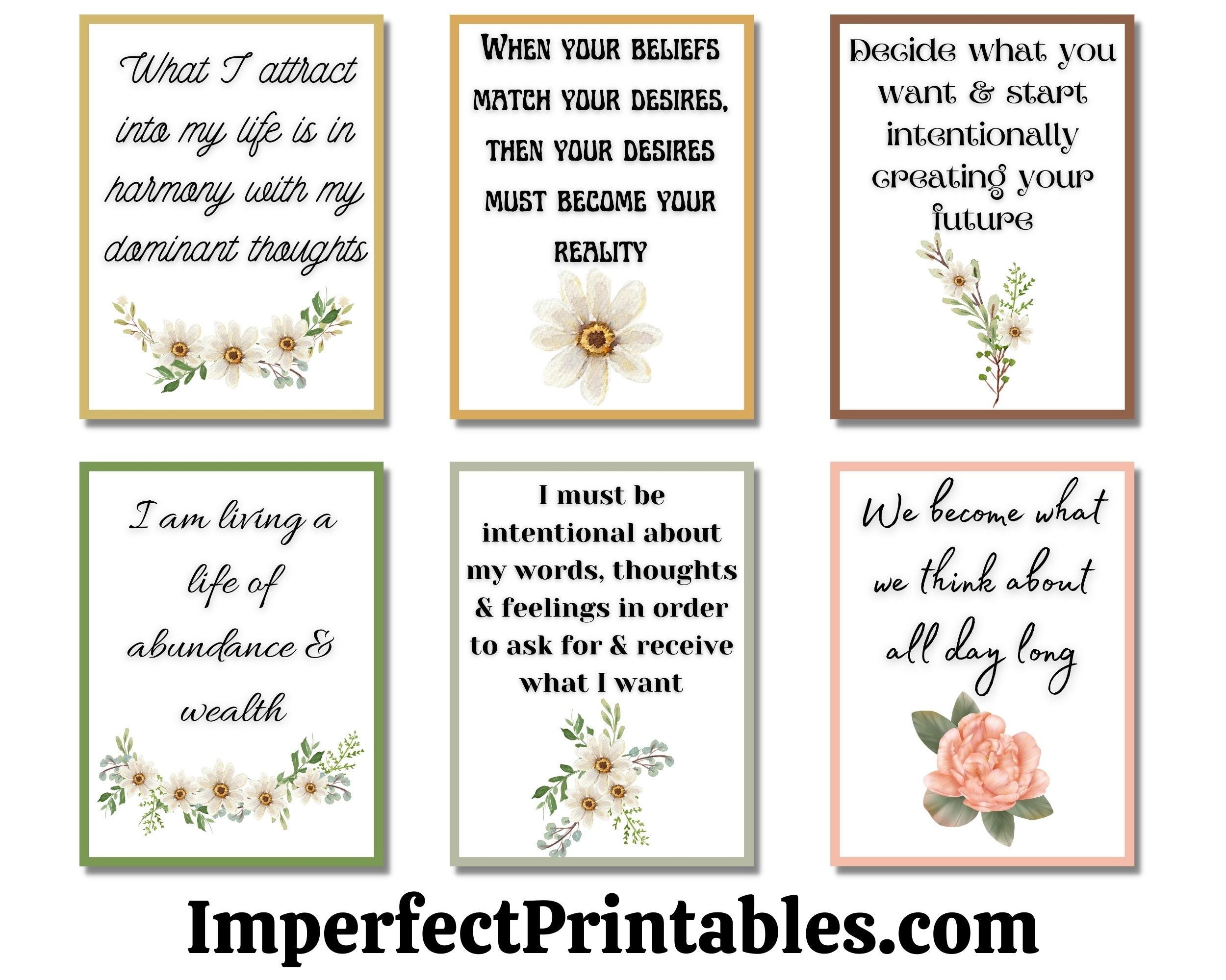 Country 3x4 Positive Reminders Positive Affirmation Cards Positive ...