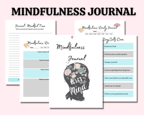 Mindfulness Journal Printable Journal Self Care Ideas - Etsy