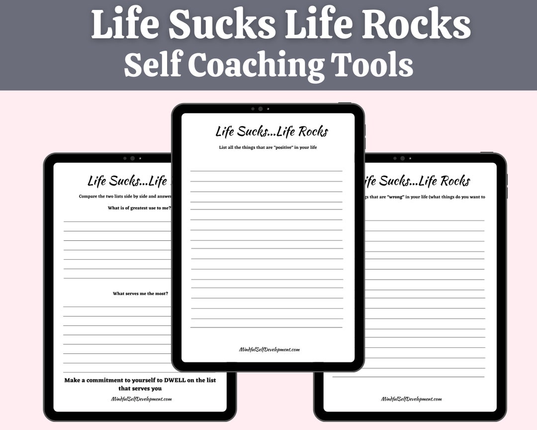 Life Sucks Life Rocks Self Coaching Tool - Etsy