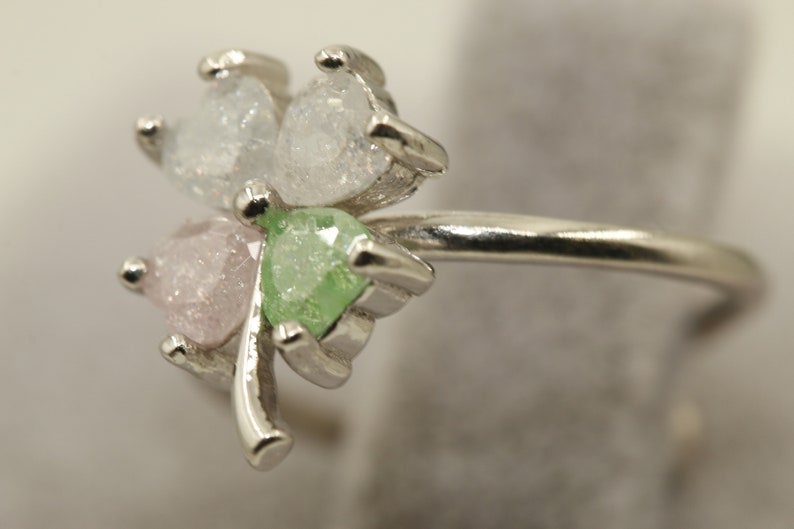 Four Leaf Clover Silver Ring - Etsy