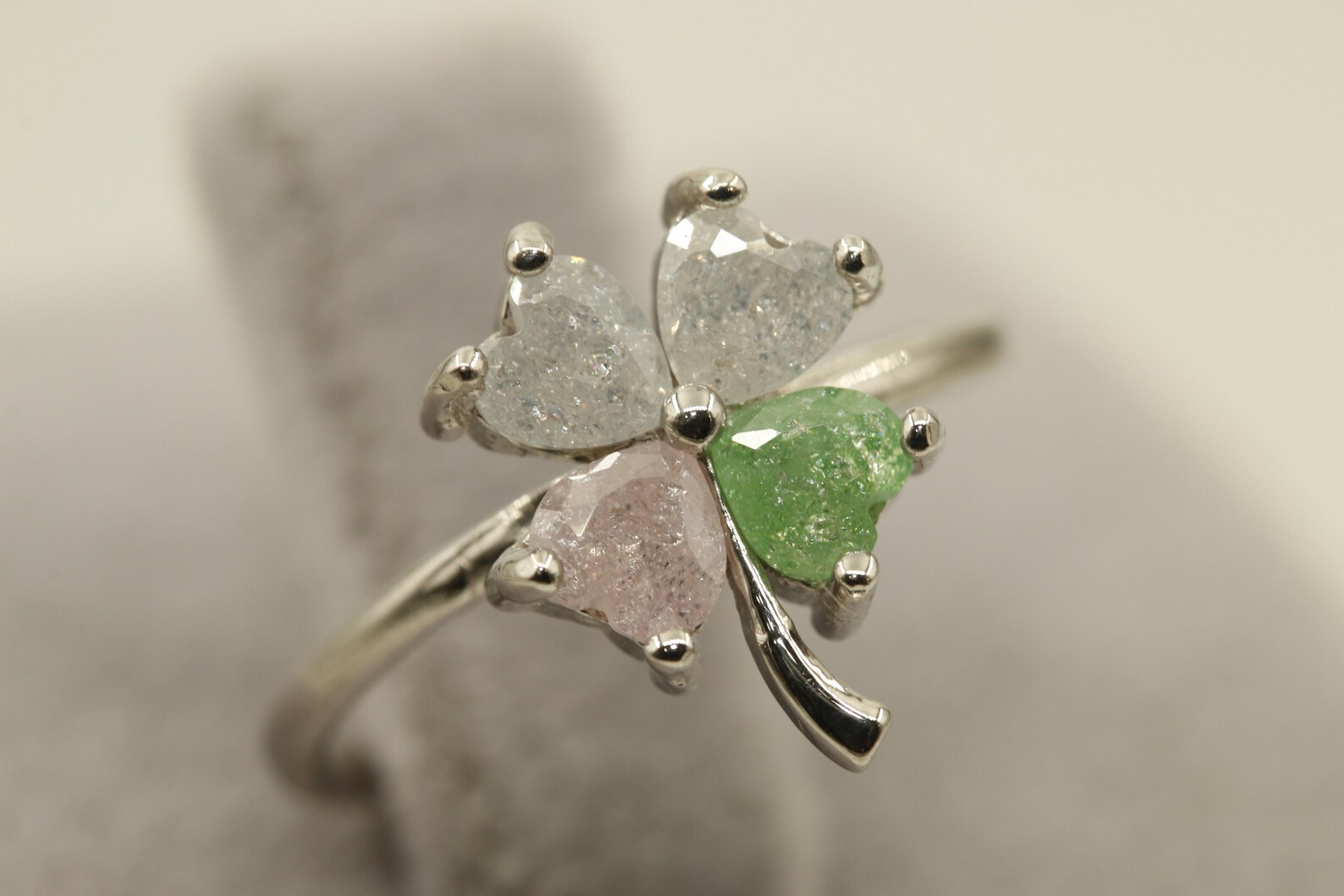 Four Leaf Clover Silver Ring - Etsy