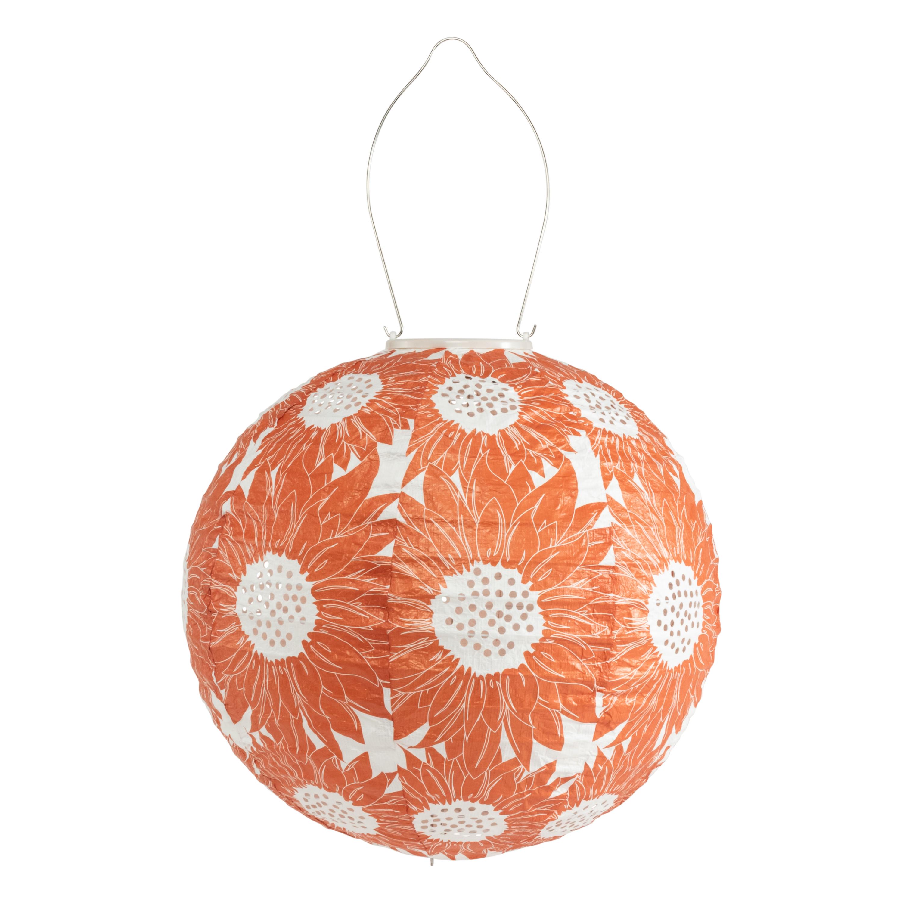 Soji Stella - Sunflower - 12" Solar Lantern - Persimmon - Etsy