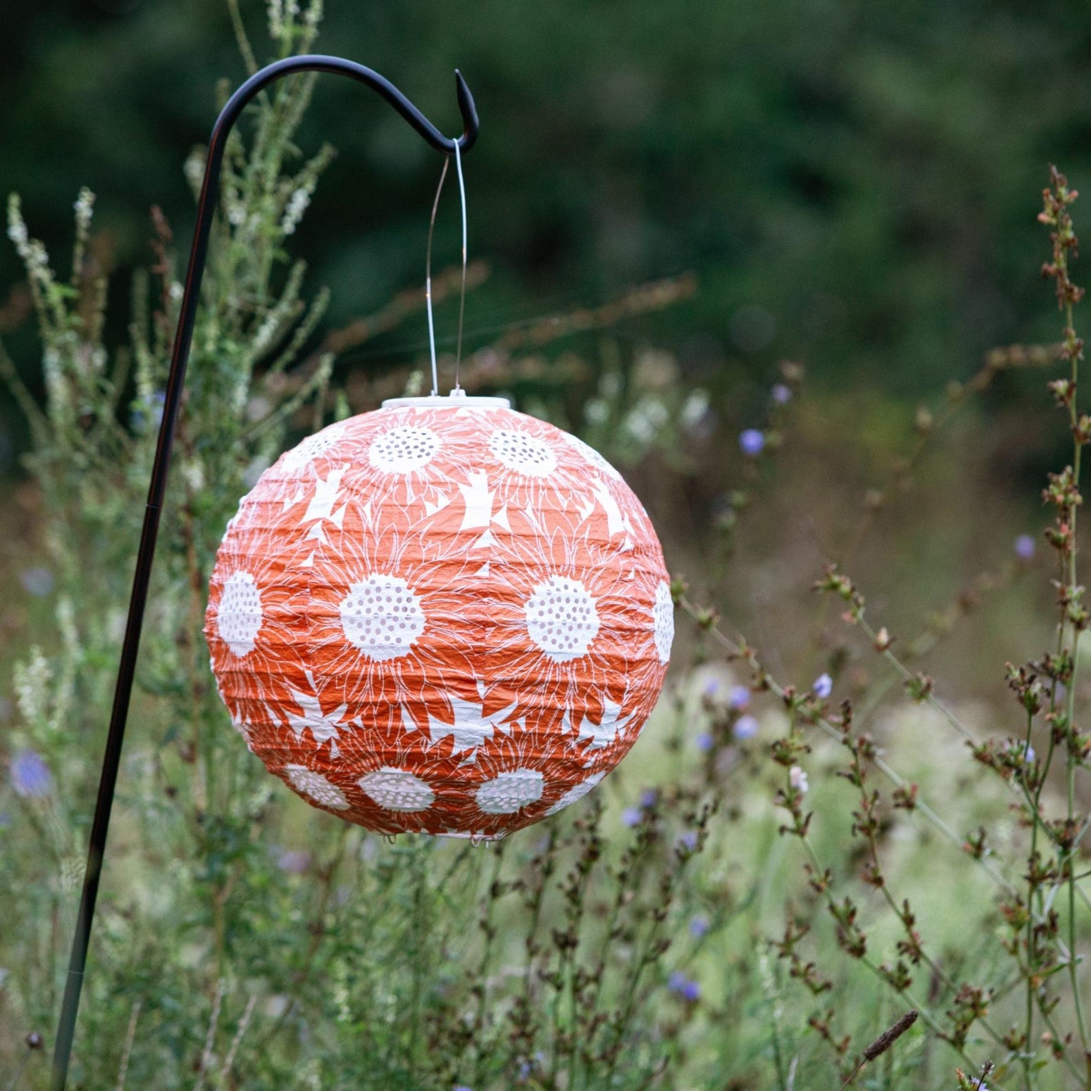 Soji Stella - Sunflower - 12" Solar Lantern - Persimmon - Etsy