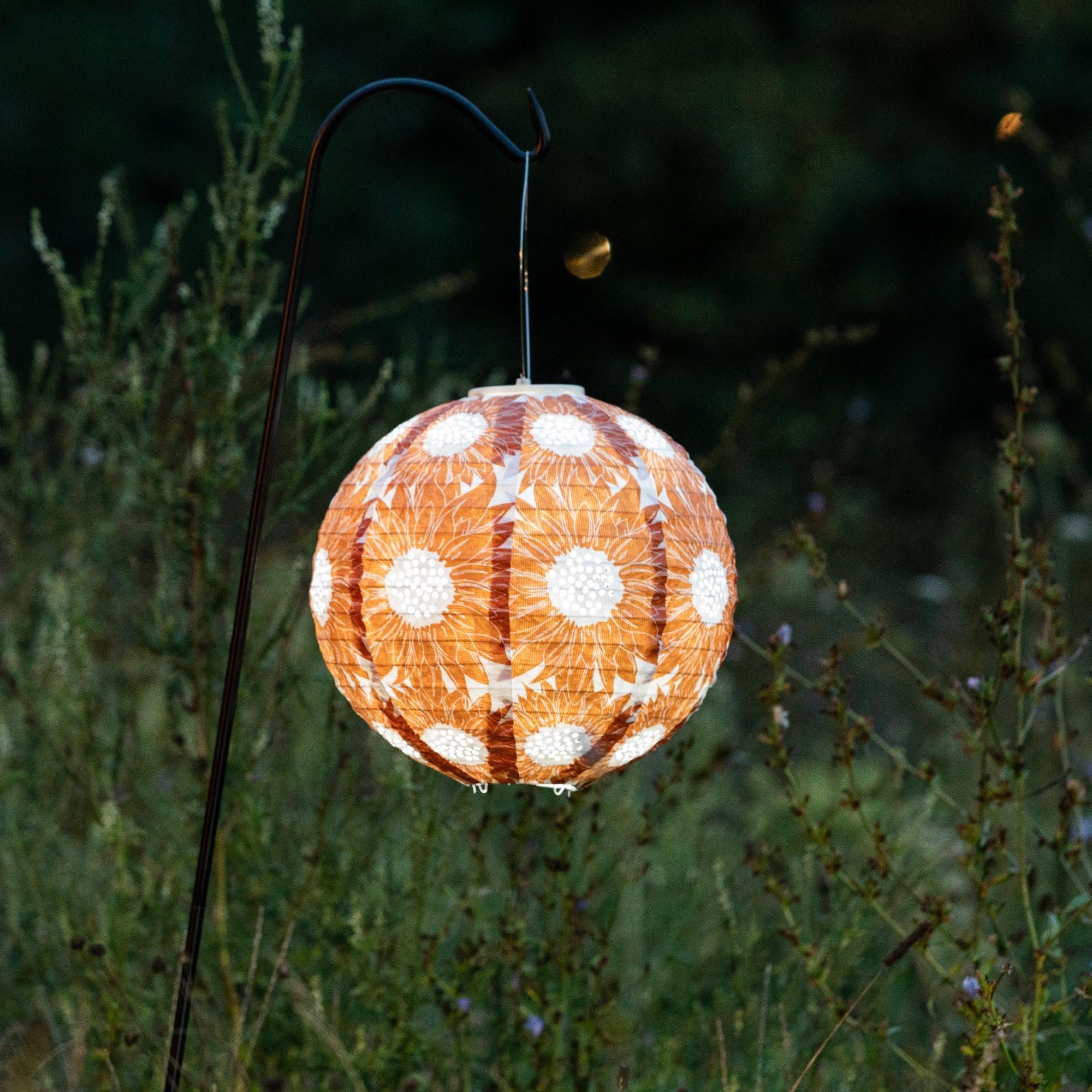 Soji Stella - Sunflower - 12" Solar Lantern - Persimmon - Etsy