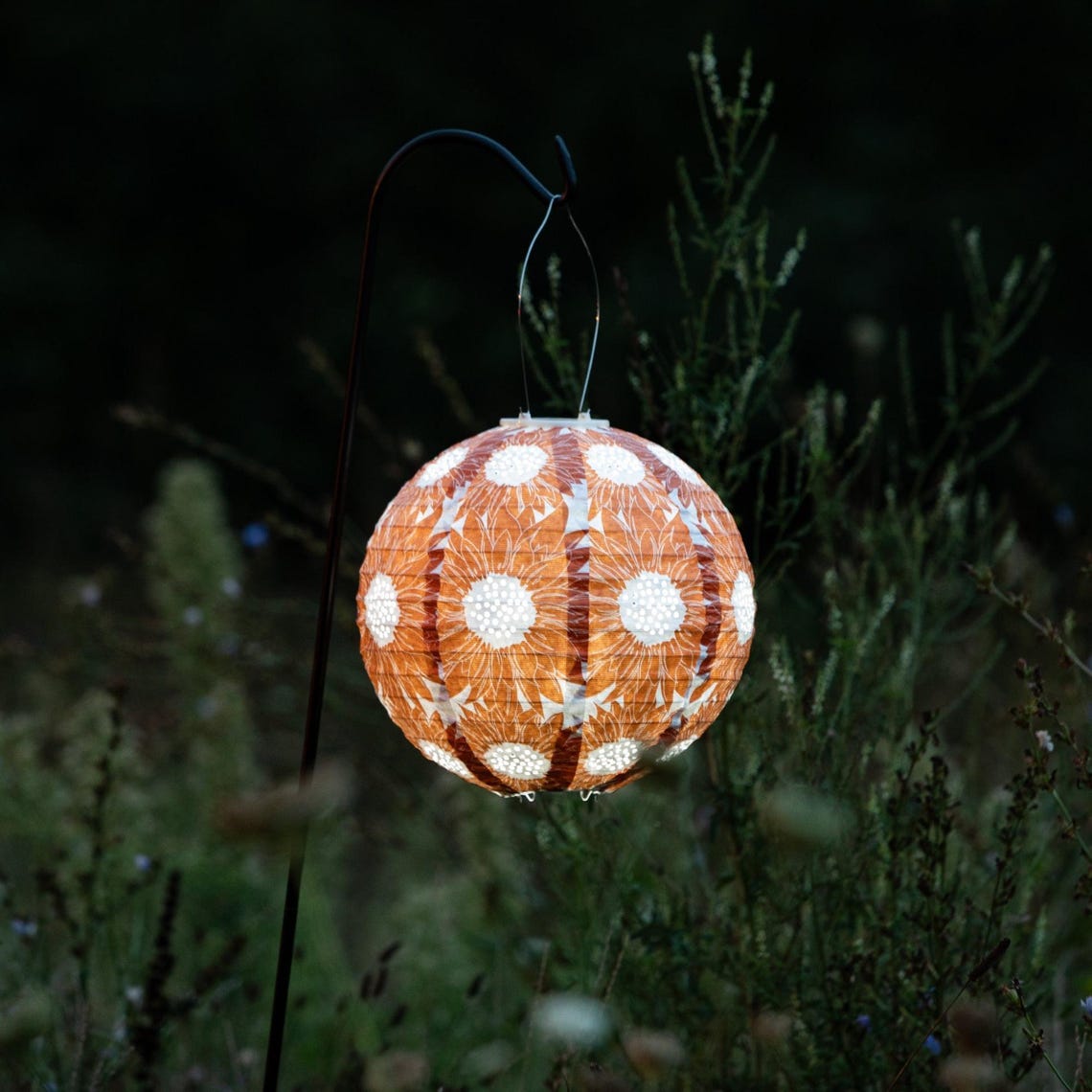 Soji Stella - Sunflower - 12" Solar Lantern - Persimmon - Etsy