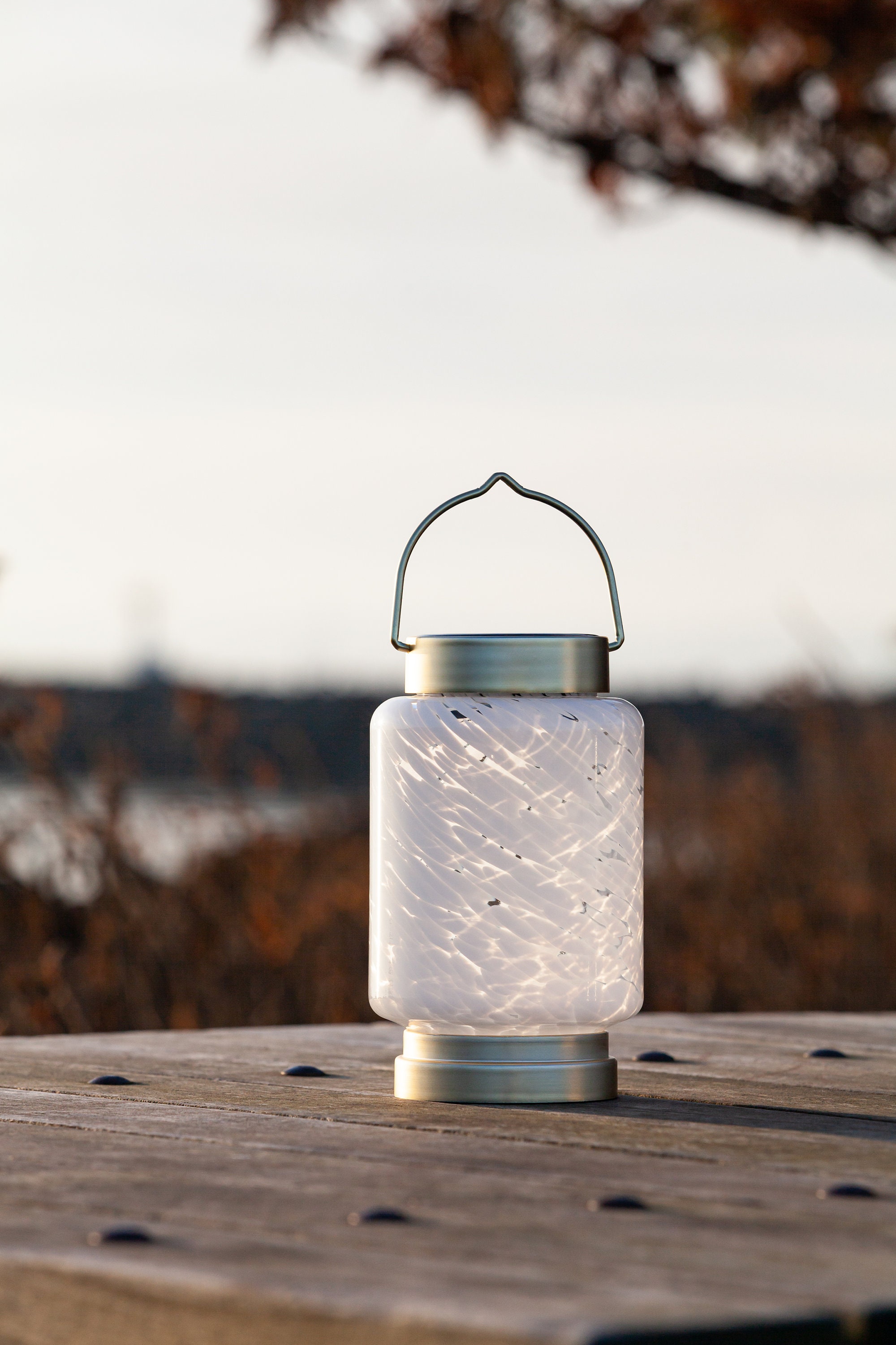 Handblown Glass Solar Lantern Boaters Cylinder 7″ H X 4.25″ W - Etsy