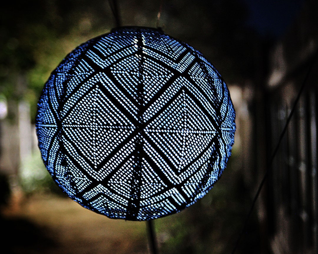 Solar Lantern 12" Hanging LED Light, Outdoor Art / Home Decor, Garden ...