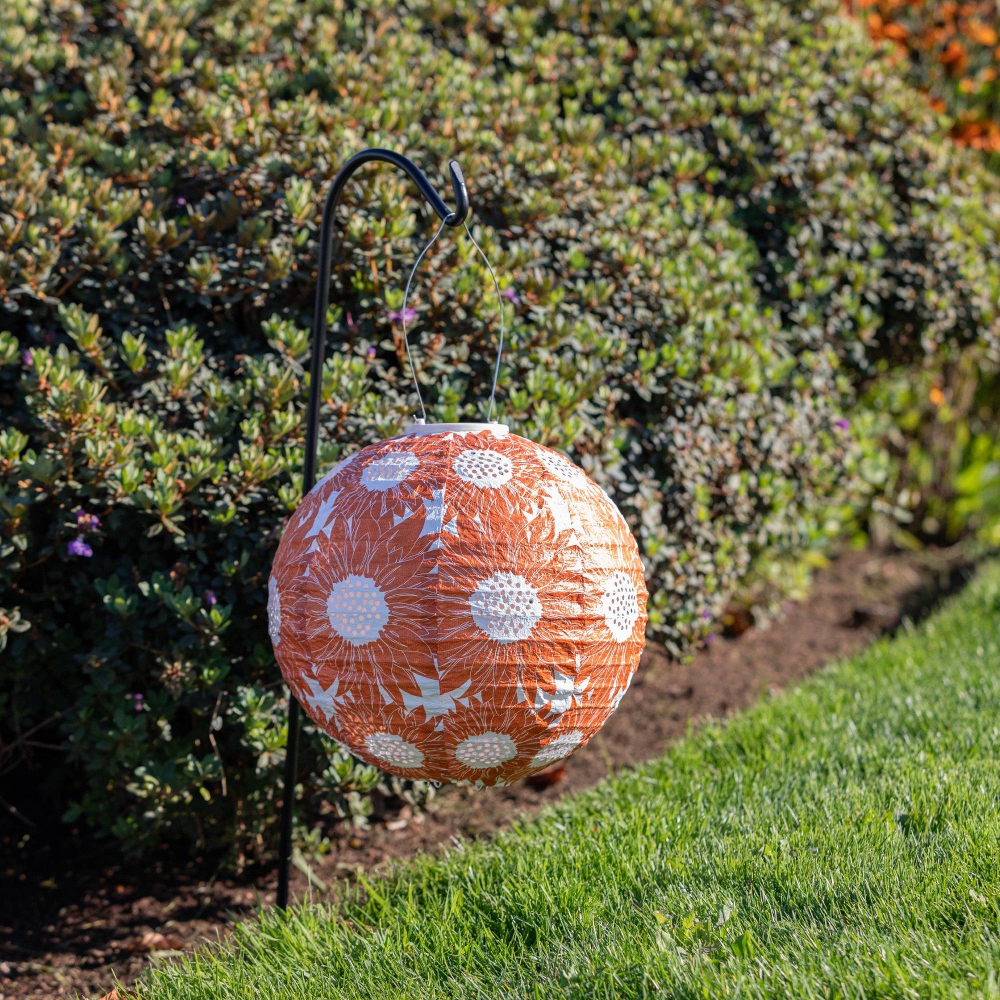 Soji Stella - Sunflower - 12" Solar Lantern - Persimmon - Etsy