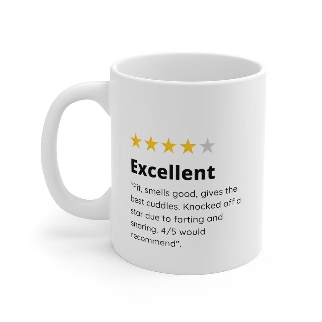 Funny Review Mug, Funny Anniversary Gift, Gift for Boyfriend, Birthday ...