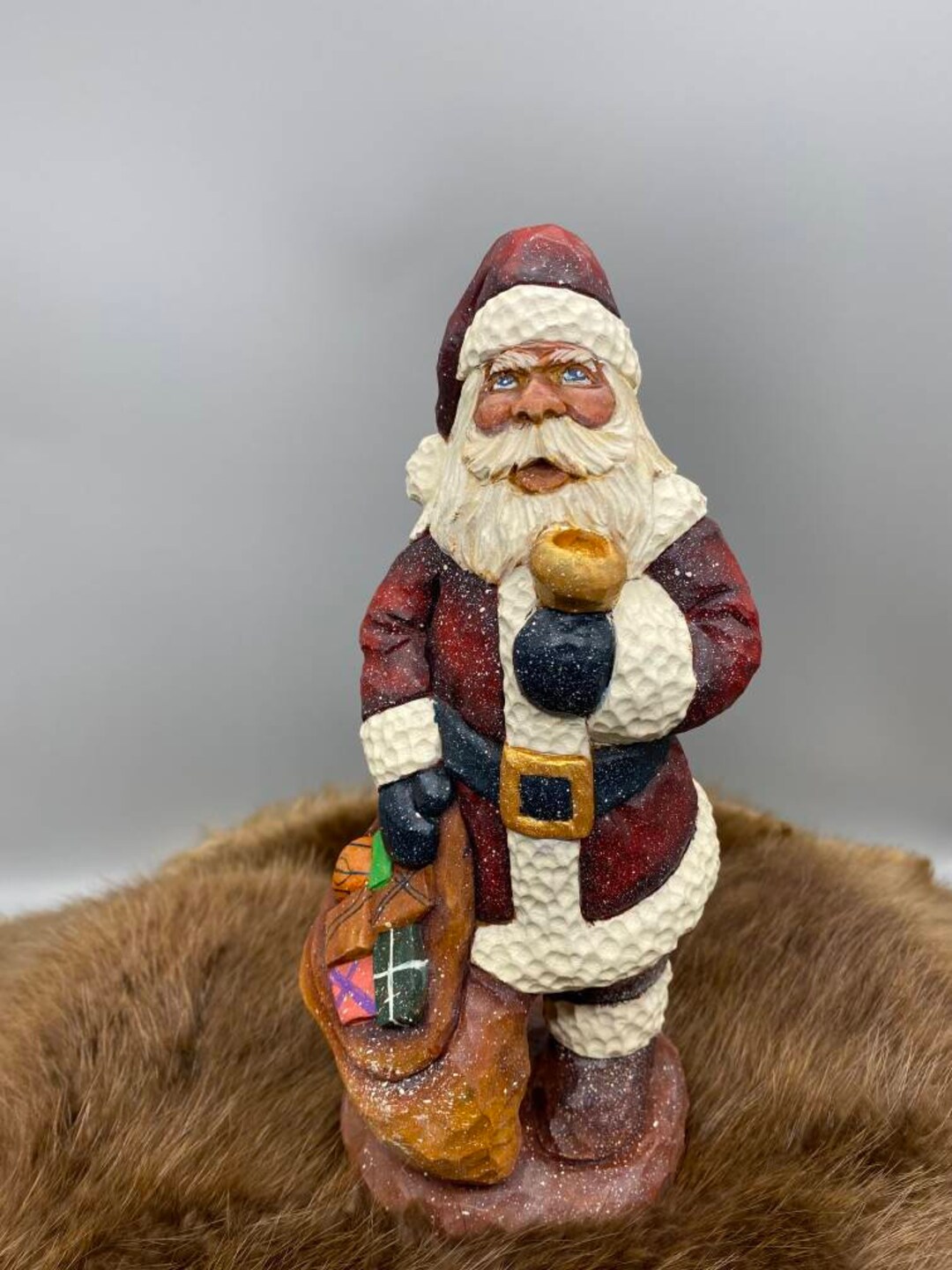 Santa Ringing Bell - Etsy