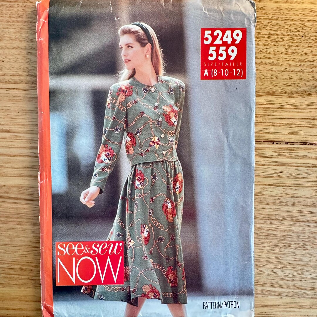 Vintage 1990 'see & Sew Now' From Butterick 5249 * Top With Shoulder ...