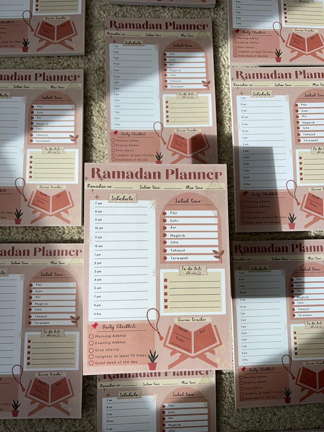 A5 Ramadan Planner | Daily Checklist, Salat Times (digital Download) - Etsy