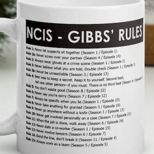 NCIS Gibbs' Rules with Season and Episode Listing Updated April 2021 Digital File - Etsy