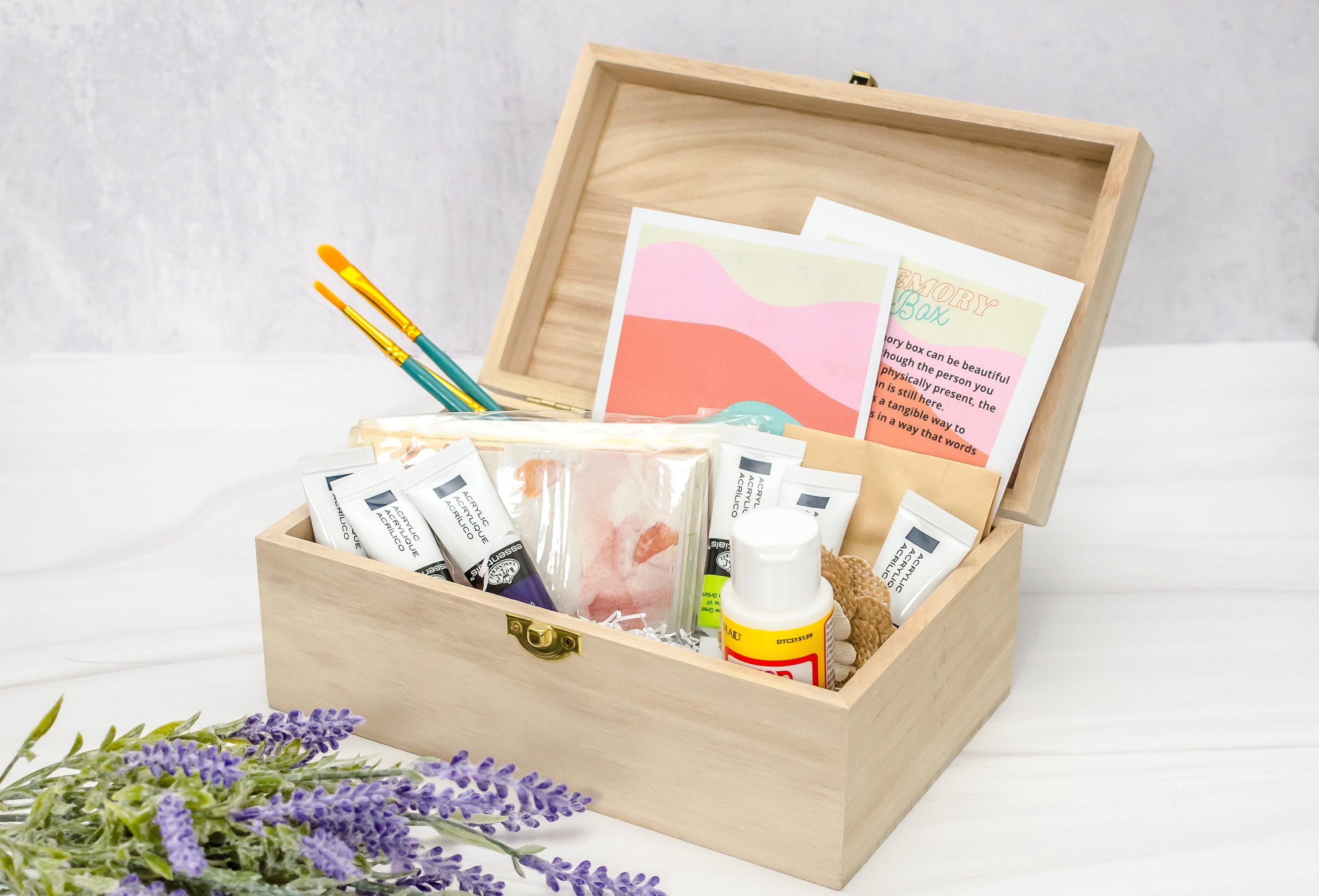 Create Grief Art Gift Box - Sympathy Care Package & Coping Skills ...