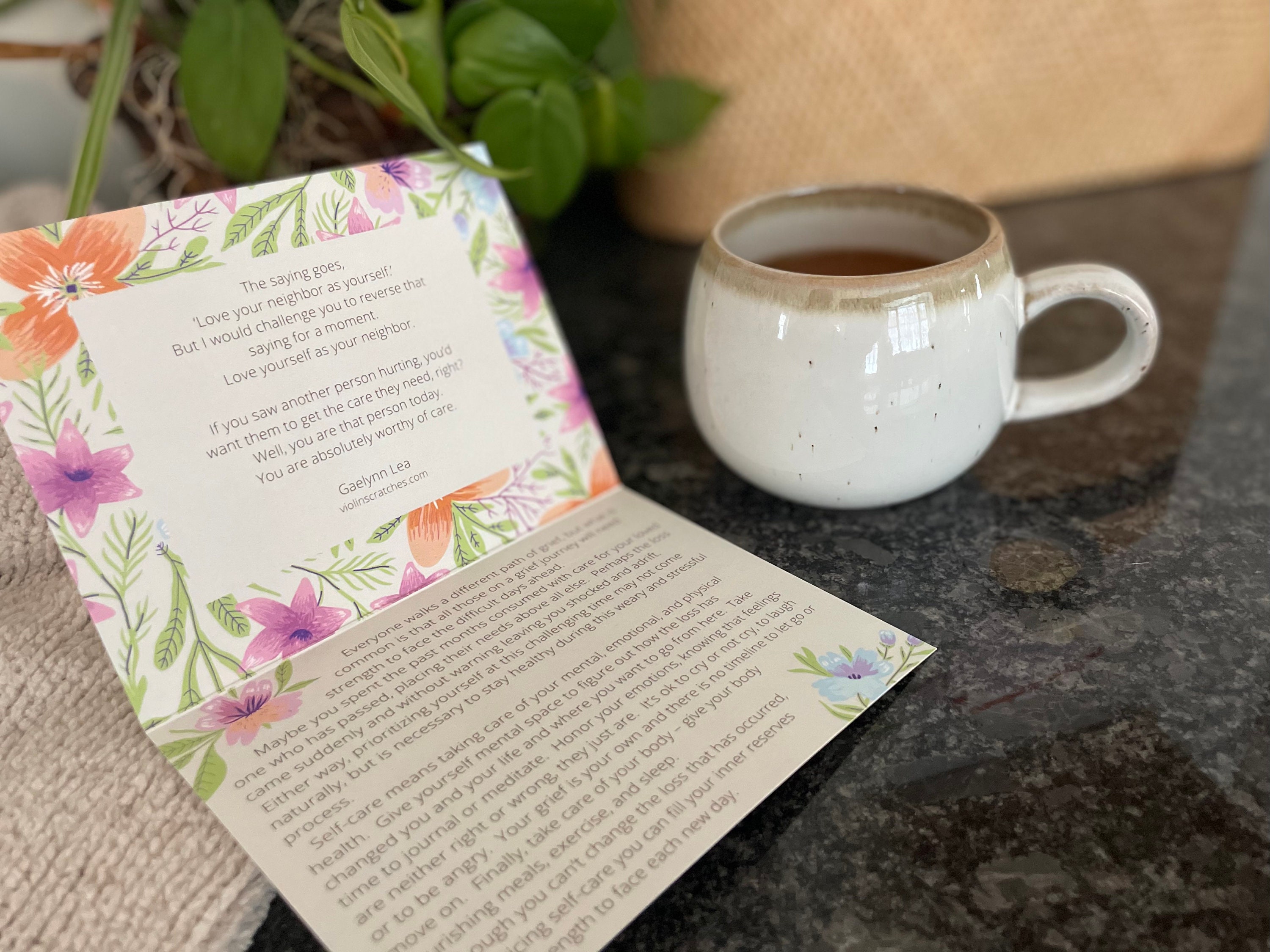 Self-care Grief Gift Box Sympathy Care Package & Coping Skills Sending ...