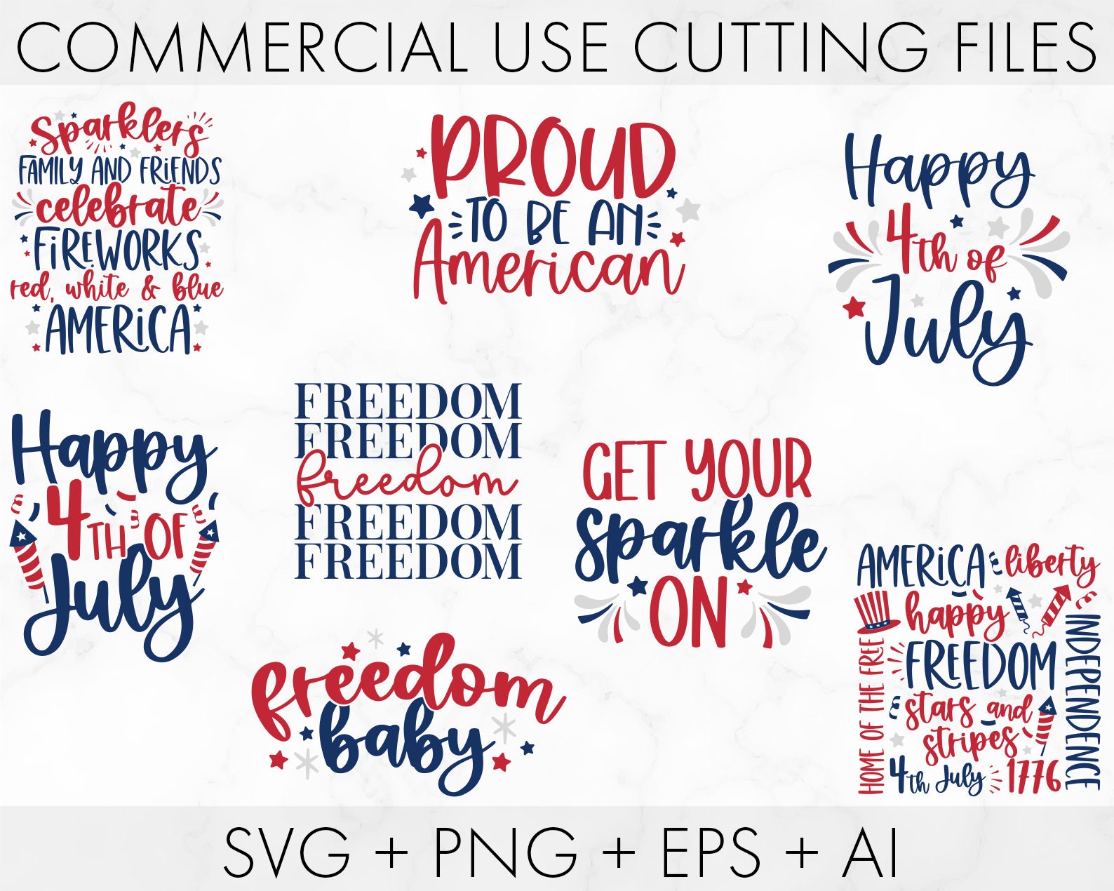 4th of July SVG Bundle July 4th SVG Fourth of July Svg - Etsy