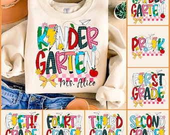 Back to School Bundle Teacher PNG, First Grade, Back to School Teacher ...