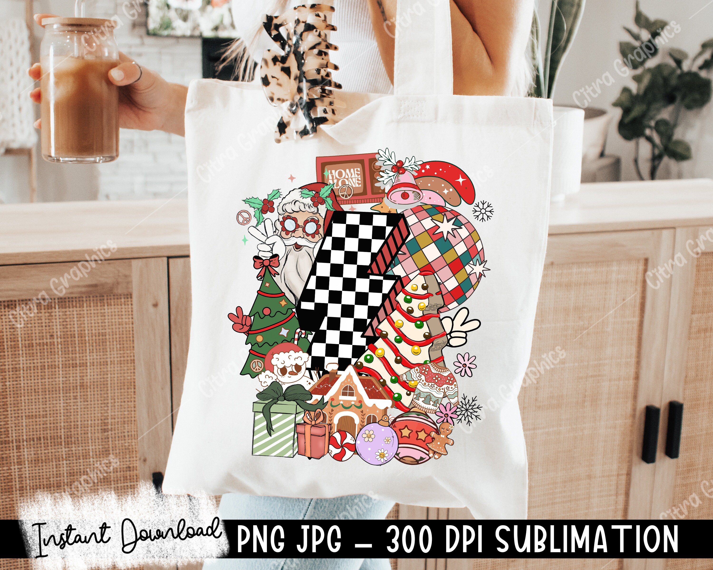 Retro Christmas Png, Santa Claus Png, Christmas Png, Christmas ...
