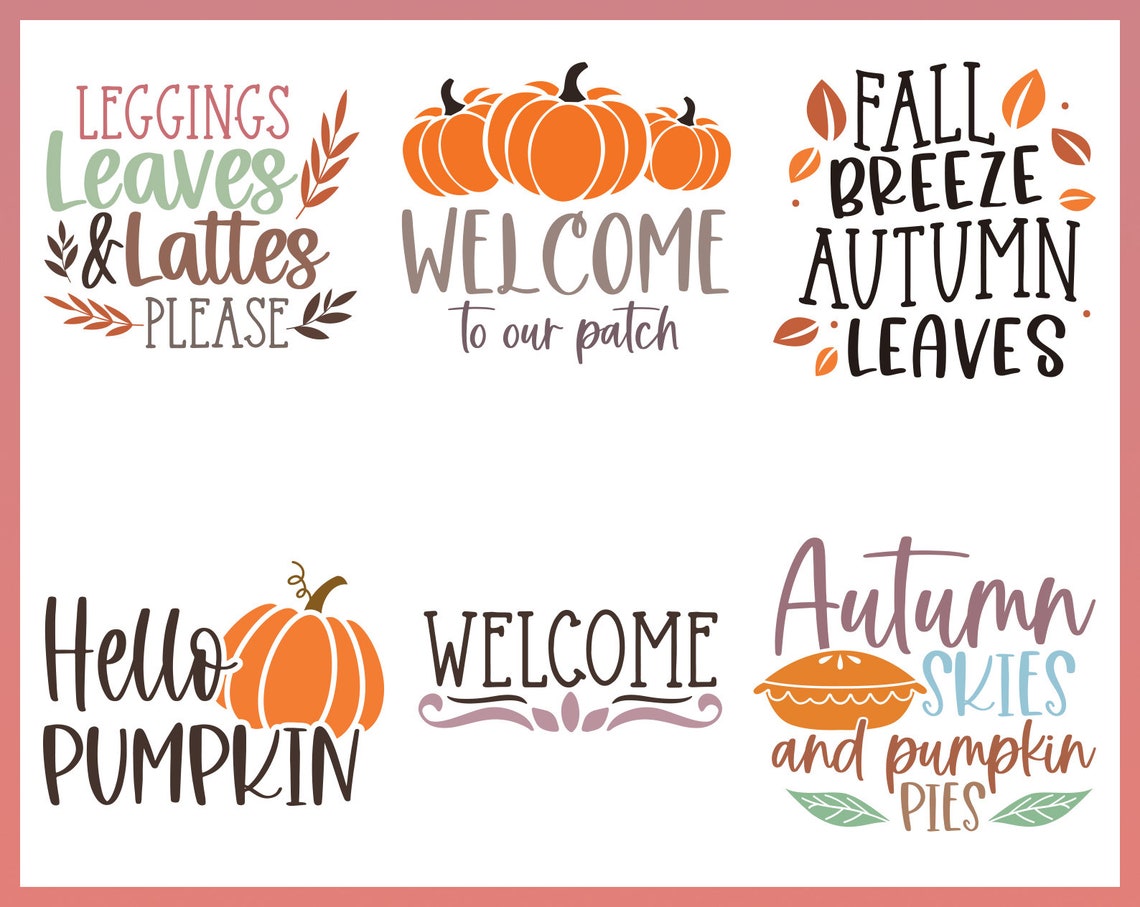 Fall SVG Fall SVG Bundle Autumn Svg Thanksgiving Svg Fall | Etsy