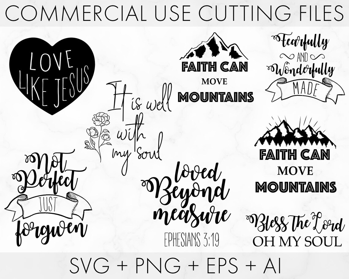 Christian Svg Bundle Religious Svg Scripture Svg Bible - Etsy