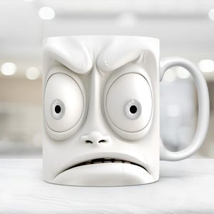 Funny Faces Sarcastic 3D Mug Wrap Bundle, 11 Oz & 15 Oz Mug Bundle ...
