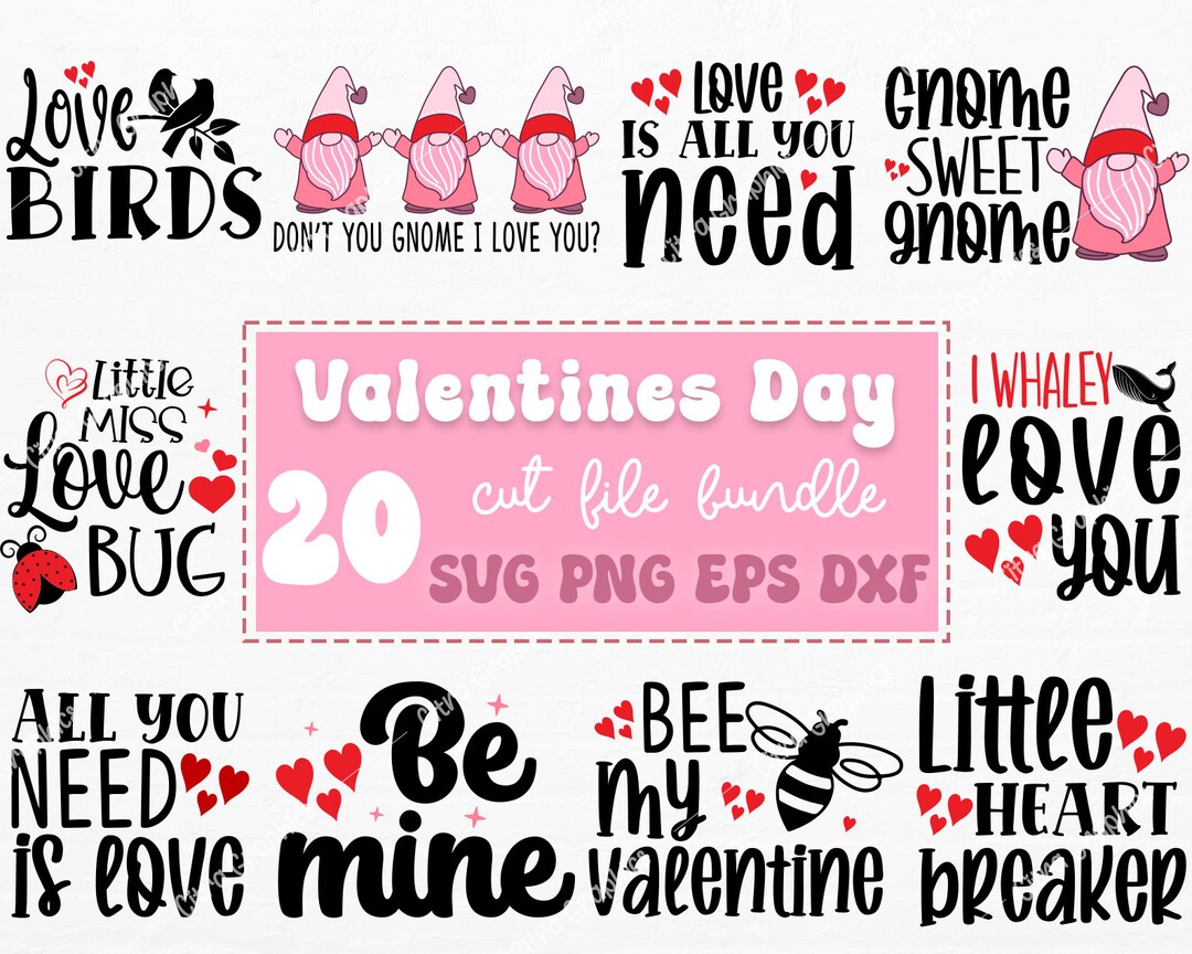 Valentine's Day SVG Bundle, Valentine's Day SVG, Heart Svg, Love Svg ...