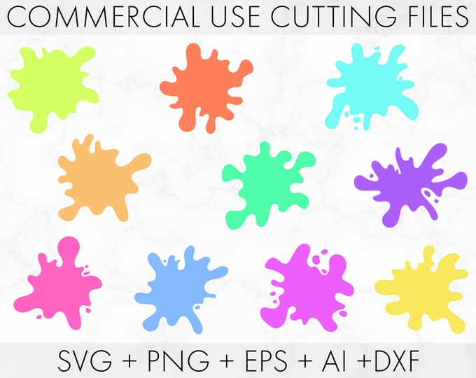 Paint Drip Bundle SVG, Paint Splatter Svg, Paint Stroke Svg, Splash Svg ...