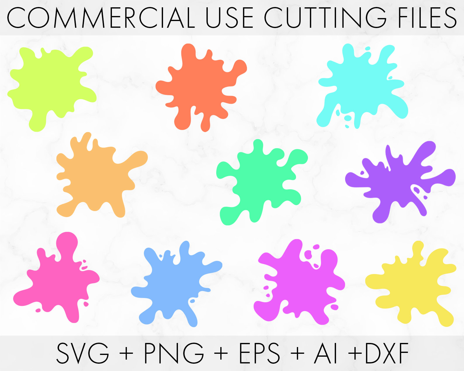 Paint Splatter SVG, Paint Stroke Svg, Paint Splats Svg, Paint Svg ...
