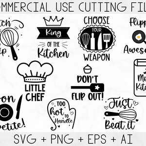 Kitchen Svg, Kitchen Svg Bundle, Potholder Svg, Kitchen Cut File, Chef ...