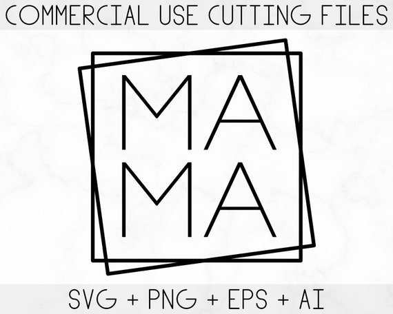 Mama Svg Mom Svg Mom Life Svg Mama Square Svg Mama Shirt - Etsy