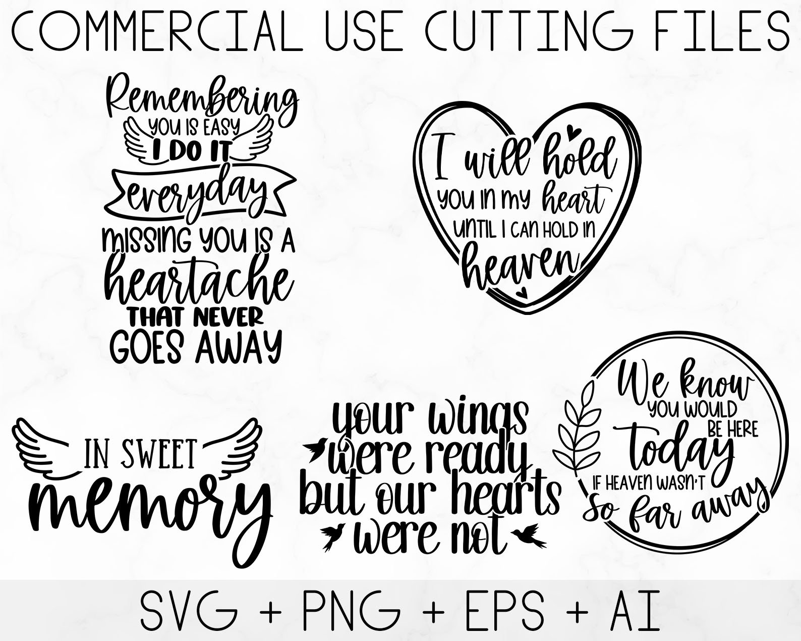 Memorial Svg Bundlememorial Quotes Svg Rest in Peace Svg - Etsy