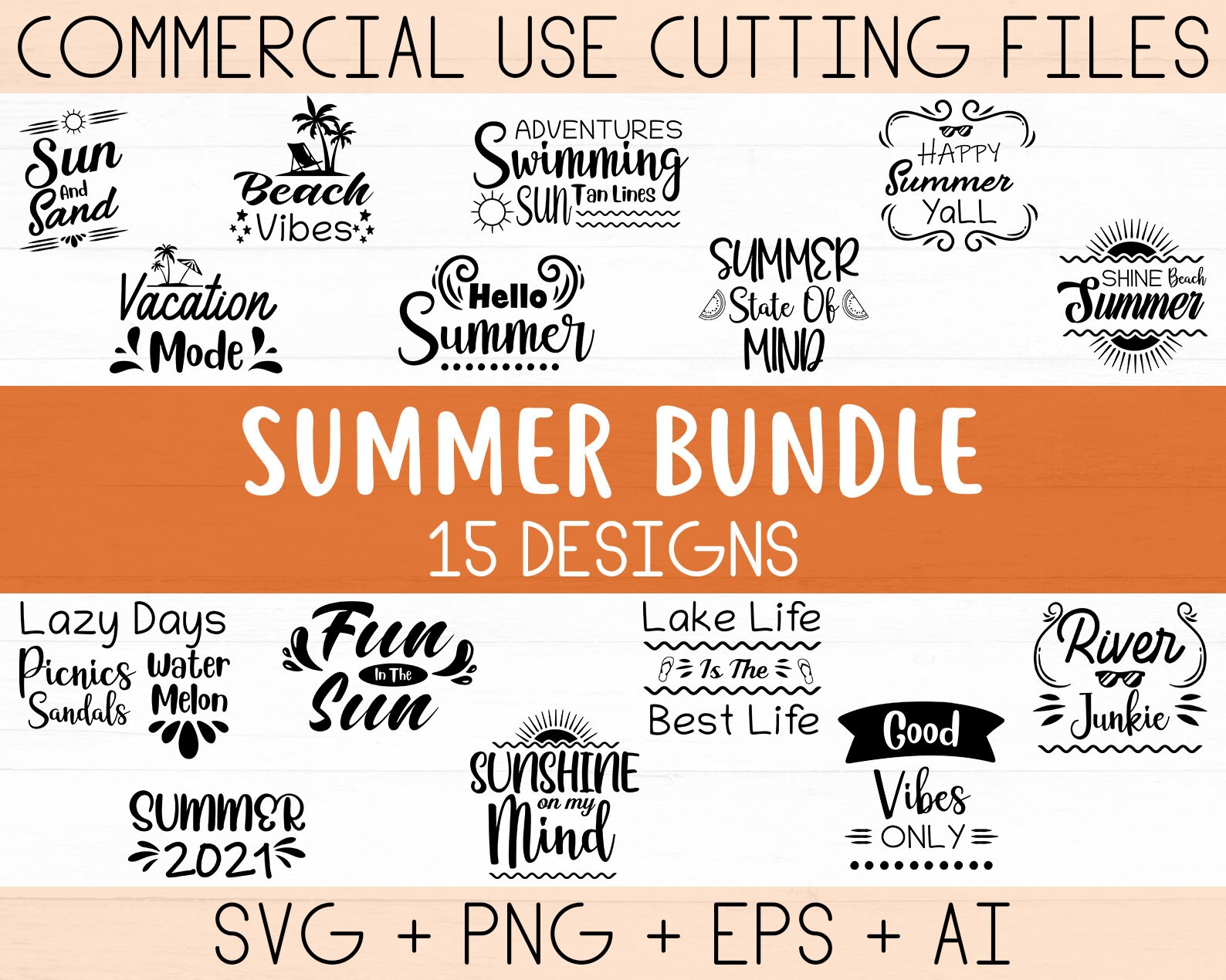 Summer Svg Summer Svg Png Bundle Vacation Svg Hello Summer - Etsy