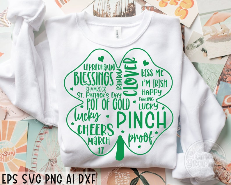St Patricks Day Svg St Patricks Shirt Svg Shamrock Svg Etsy