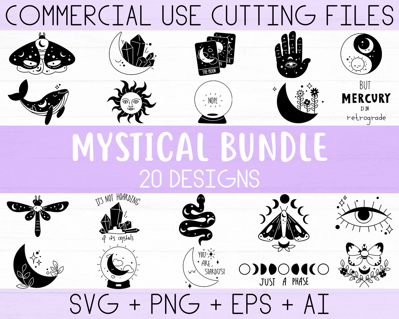 Mystical Svg Bundle, Mystical Svg, Saturn Svg, Eye Svg, Magical Svg ...