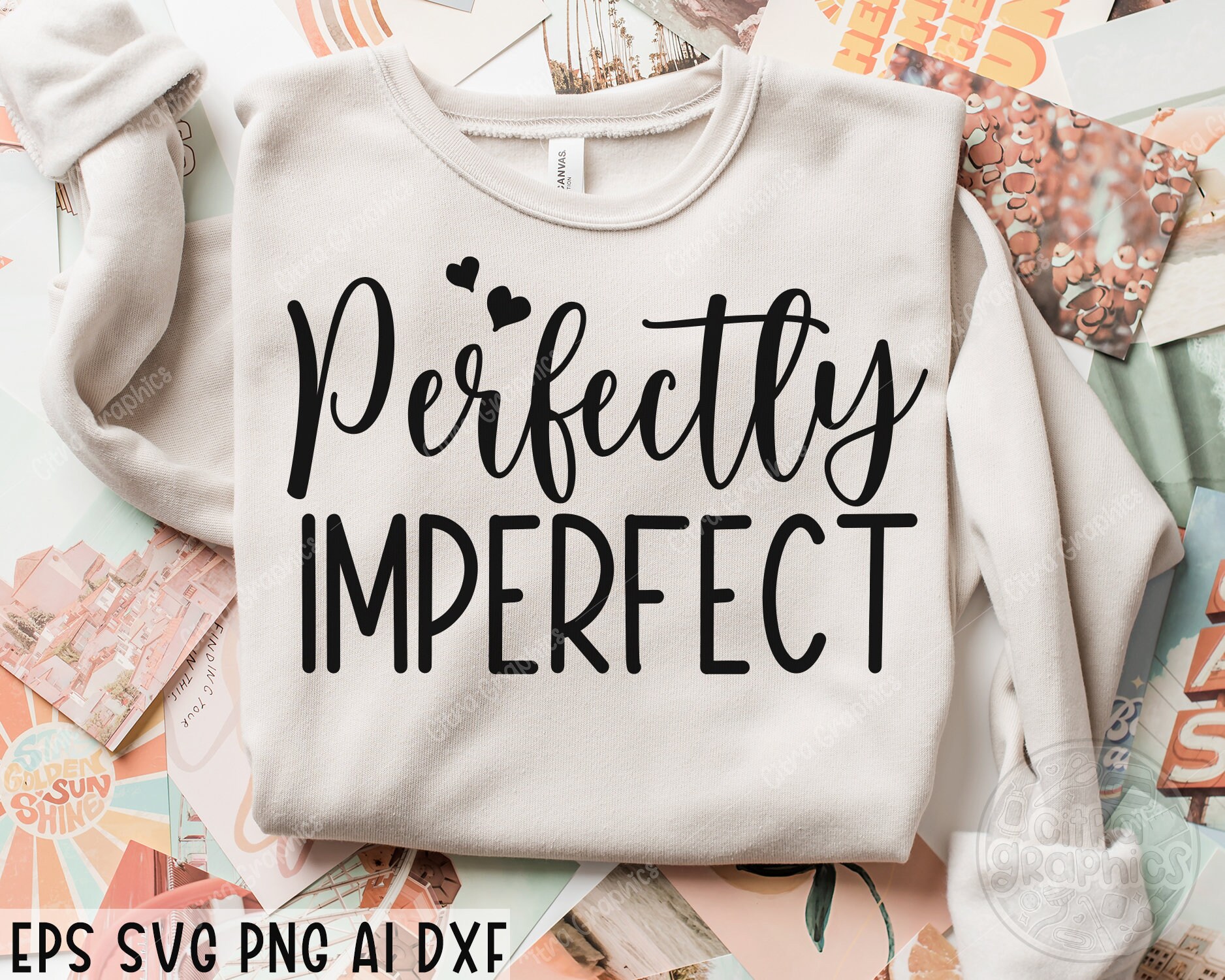 Perfectly Imperfect SVG Momlife Svg Inspirational Quote Svg - Etsy