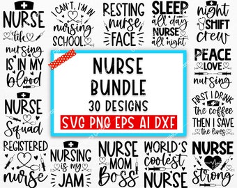 Nurse SVG Mega Bundle, Nurse Quotes SVG, Nurse Sayings, Nurse Life ...
