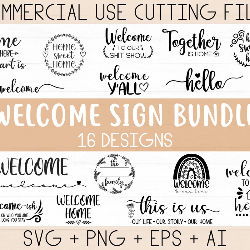Welcome Svg - Etsy
