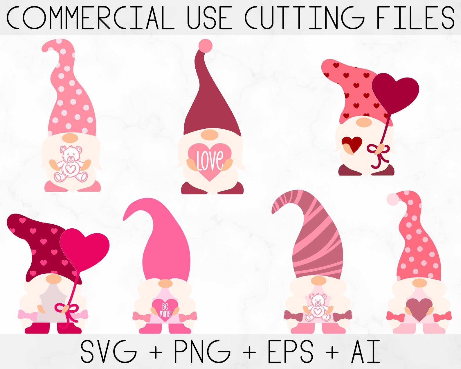 Valentine Day Svg Bundle Valentine Gnome Svg Gnomes Svg - Etsy