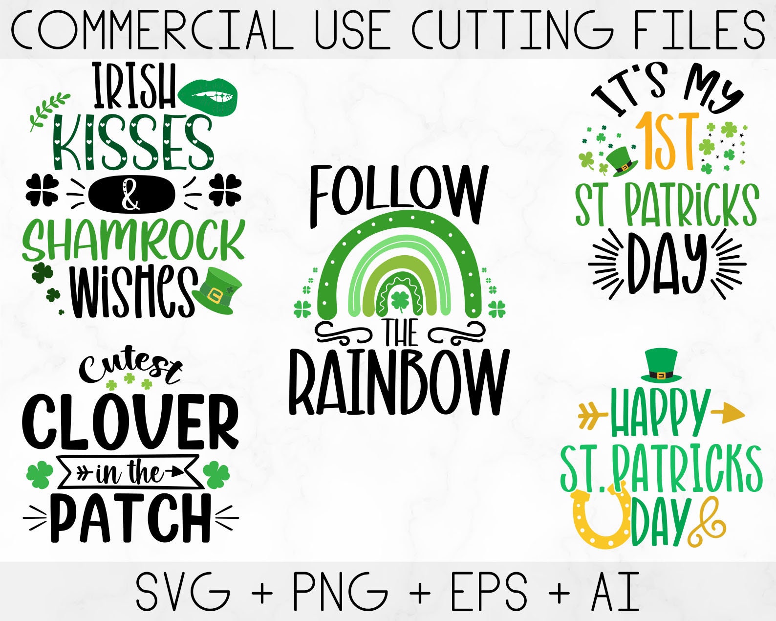 St Patrick's Day SVG Bundle Lucky Svg Leprechaun Svg - Etsy
